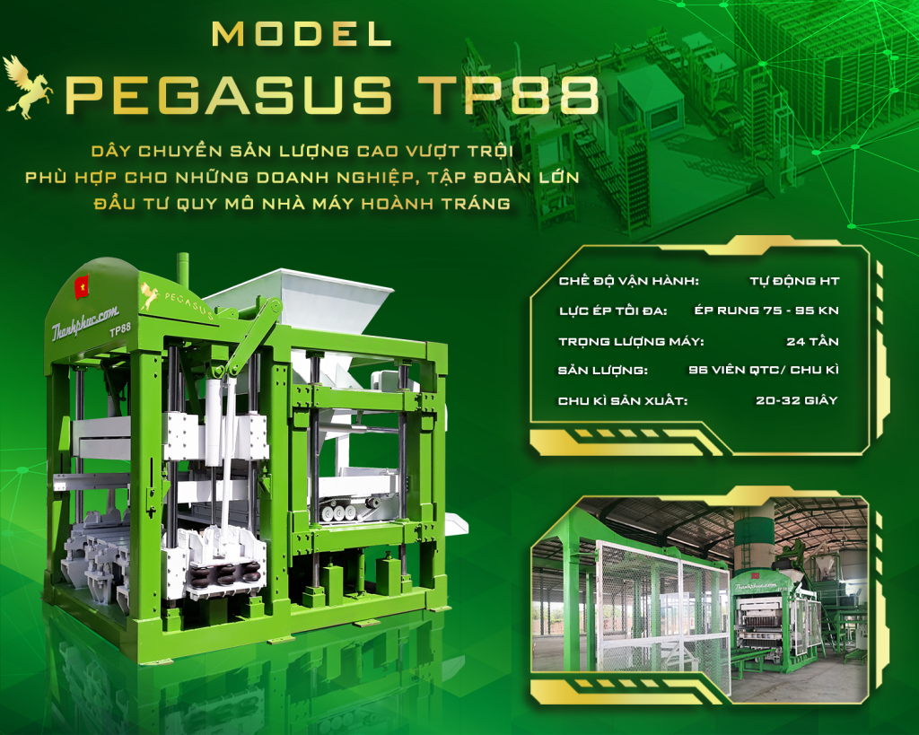 Máy ép gạch không nung - TP88 - Thanh Phúc Group